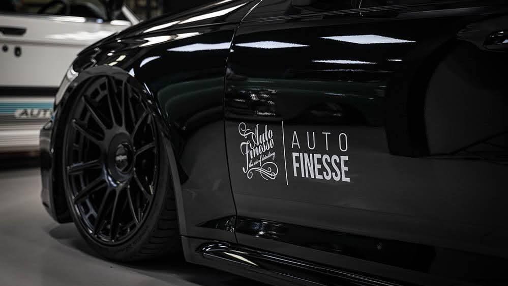 Stylish Auto Finesse® Double Stack Decal | Black & White