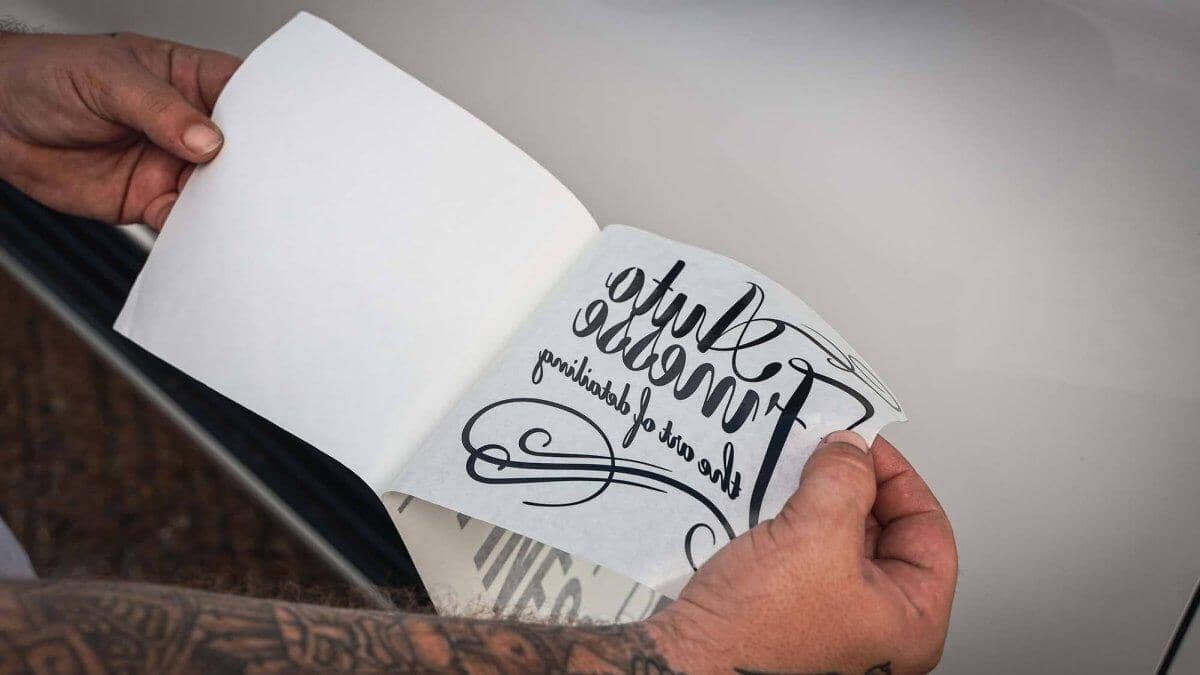 Stylish Auto Finesse® Double Stack Decal | Black & White