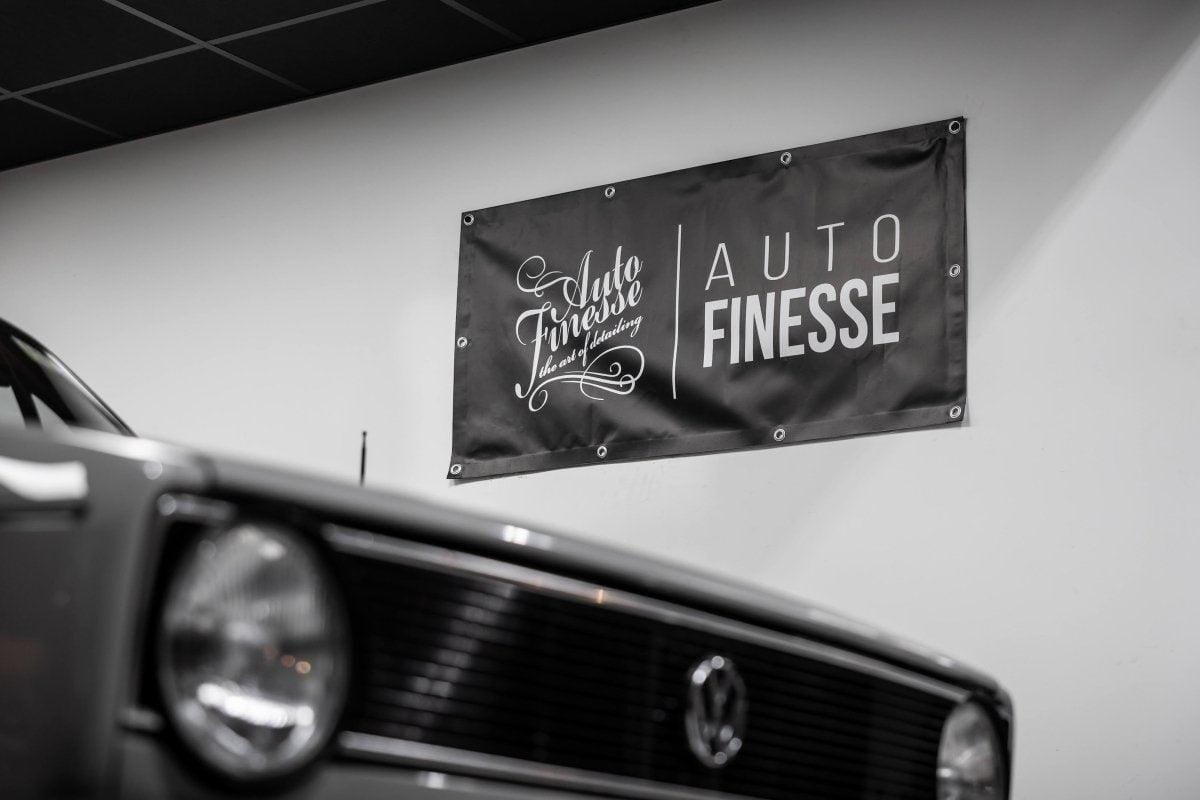 Auto Finesse® Double Stack PVC Garage Banner - Heavyweight Material